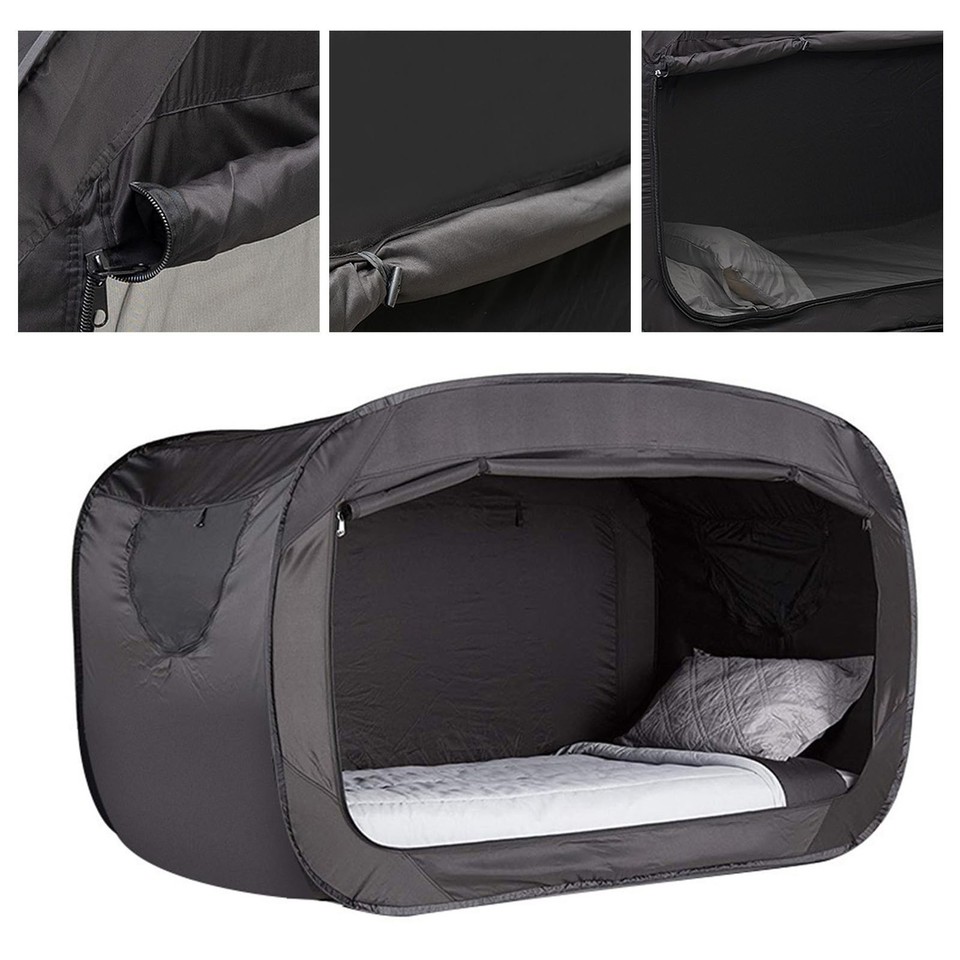 Portable Folding Privacy Pop Bed Tent Sunlight Block Camping Pop Bed ...