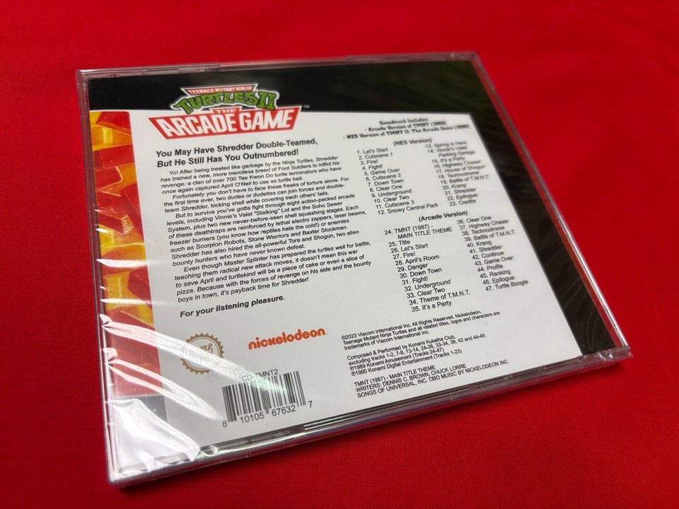Teenage Mutant Ninja Turtles II The Arcade Game Soundtrack CD Limited ...