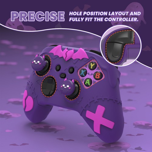 PlayVital Gothic Imp Series Silicone Skin Cover For Xbox Series X & S ...