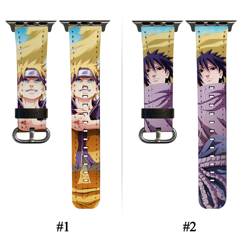 Naruto Saruke Anime Apple Watch Band Leather 38 41 44 49 mm Series 8 7 ...