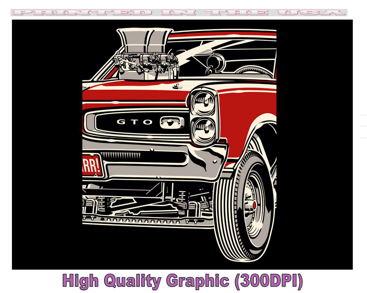 Dibujo De Pontiac Gto Car Drawing. How To Draw 1969 Pontiac GTO Car.