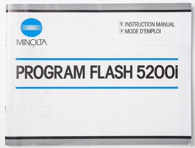 Bedienungsanleitung Gebrauchsanweisung instruction Minolta Program Flash 5200i | eBay