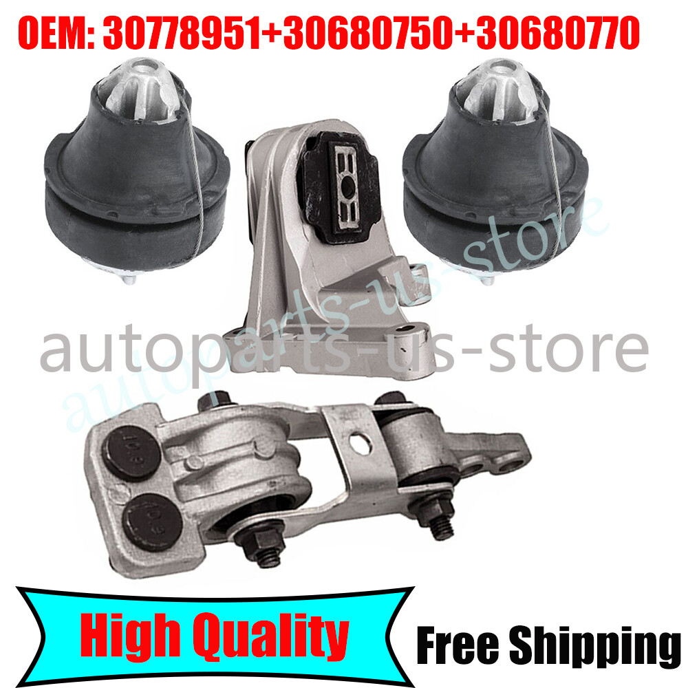 Set of 4 Enngine Motor Mounts Torque Rod Kit for Volvo S60 V70 XC70 ...