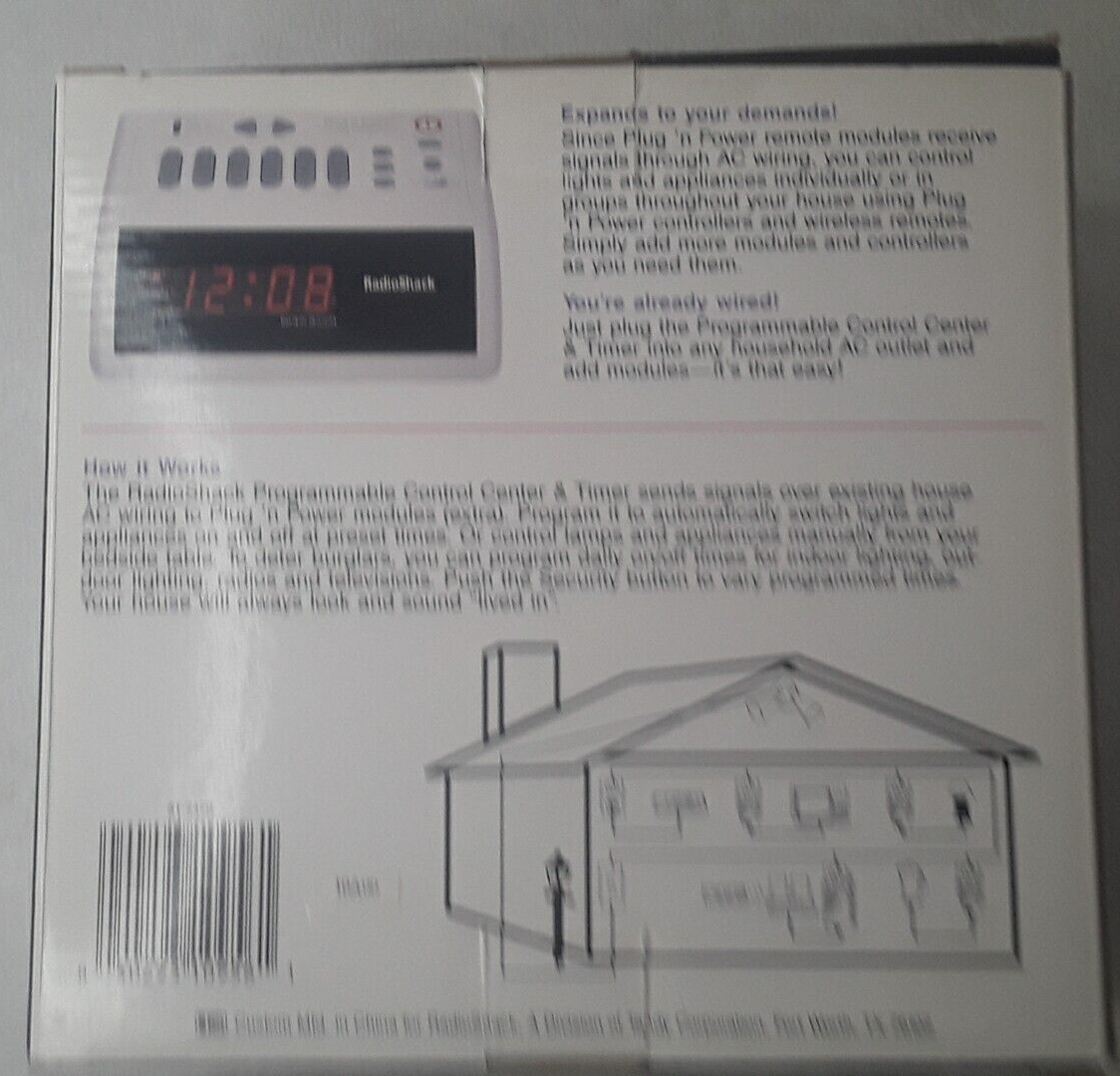 X10 Radio Shack Programmable Control Center & Timer 61-2470 for sale ...