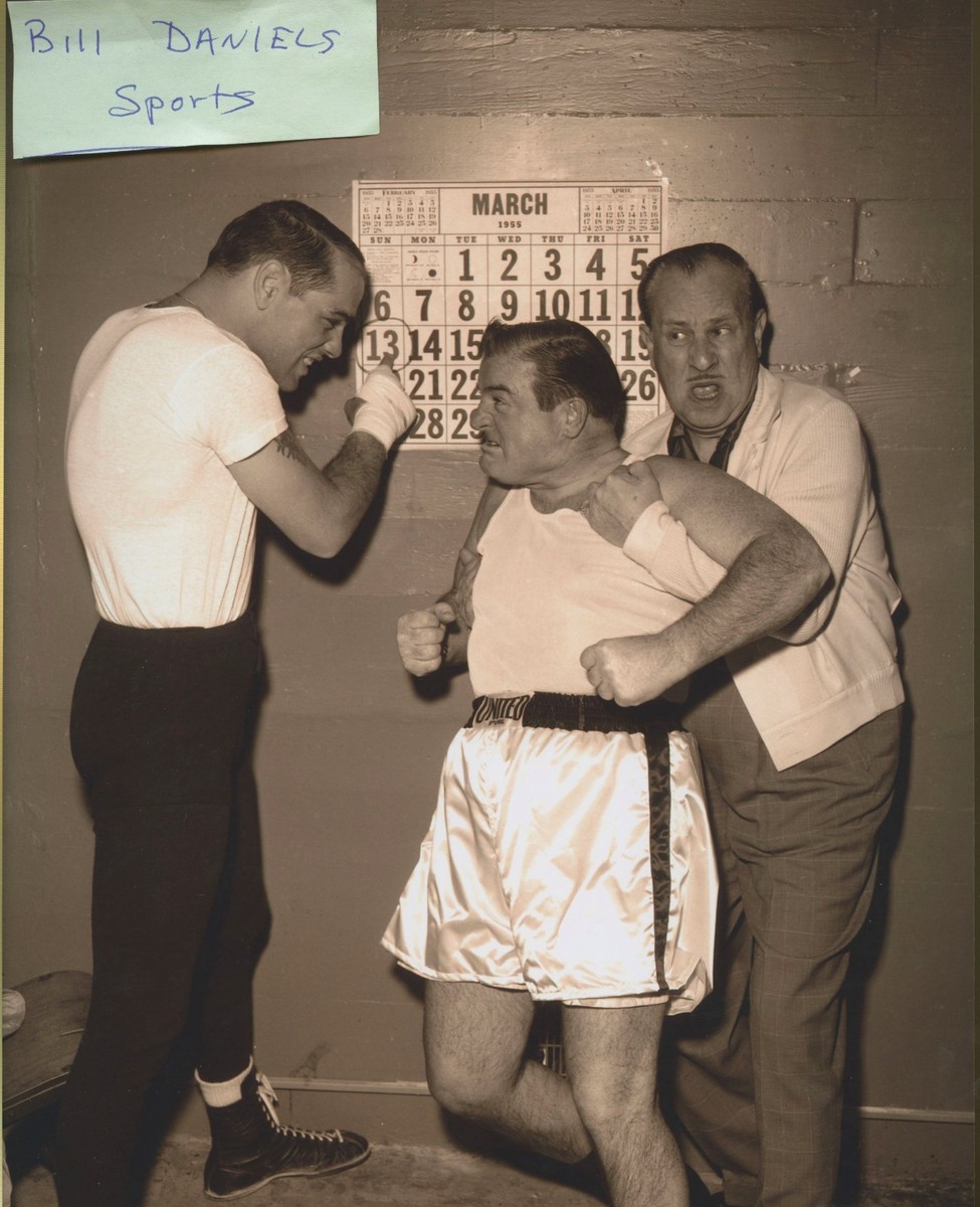 Lou Costello Boxing When The Champ, Rocky Marciano, Came To Calistoga