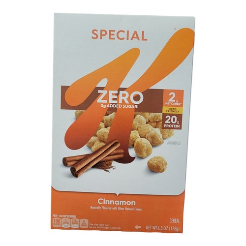Special K Zero Added Sugar Cinnamon Cereal 6.3 oz Kellogg's for sale ...