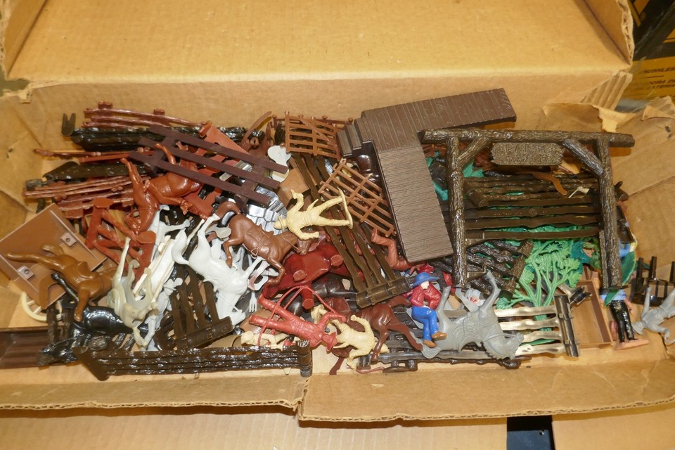 Vintage Marx Western Ranch Play Set with Original Box | eBay