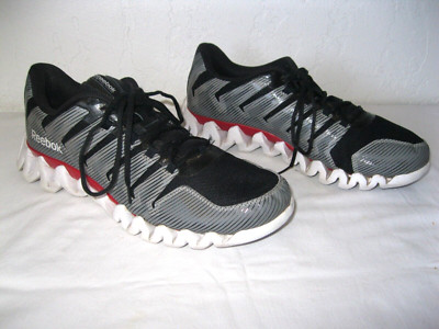 Reebok Mens Zigtech Shark V48131 Black and Gray Shoes Sneakers Size 13 ...