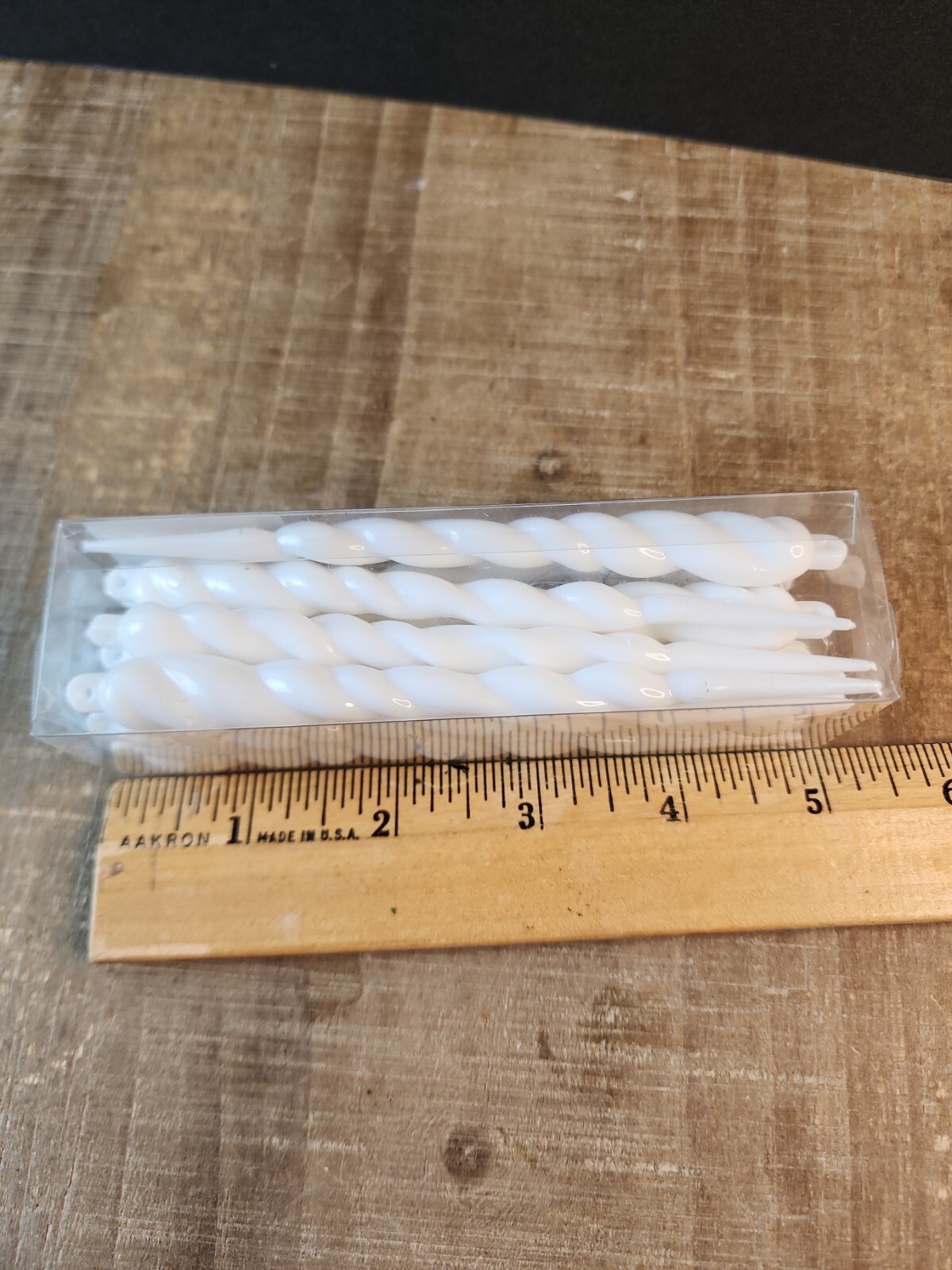 TARGET WONDERSHOP ICICLES PLASTIC ORNAMENTS TWISTED WHITE 14 COUNT | eBay