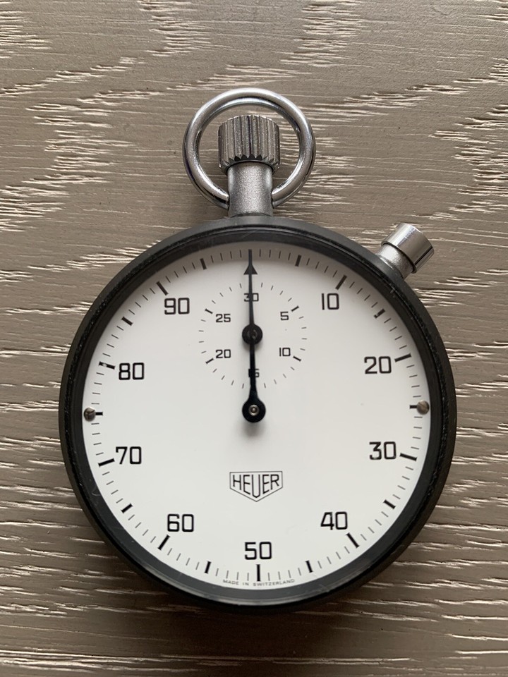 Boxed Heuer Stopwatch Set (Both Fully Serviced) Dashboard Rally Timer ...