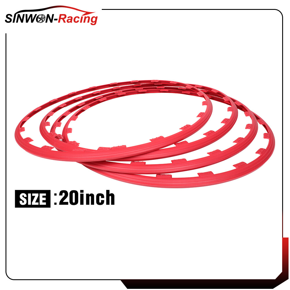 20 Inch Car Wheel Hub Rim Trim Tire Ring Guard nylon Strip Protector ...