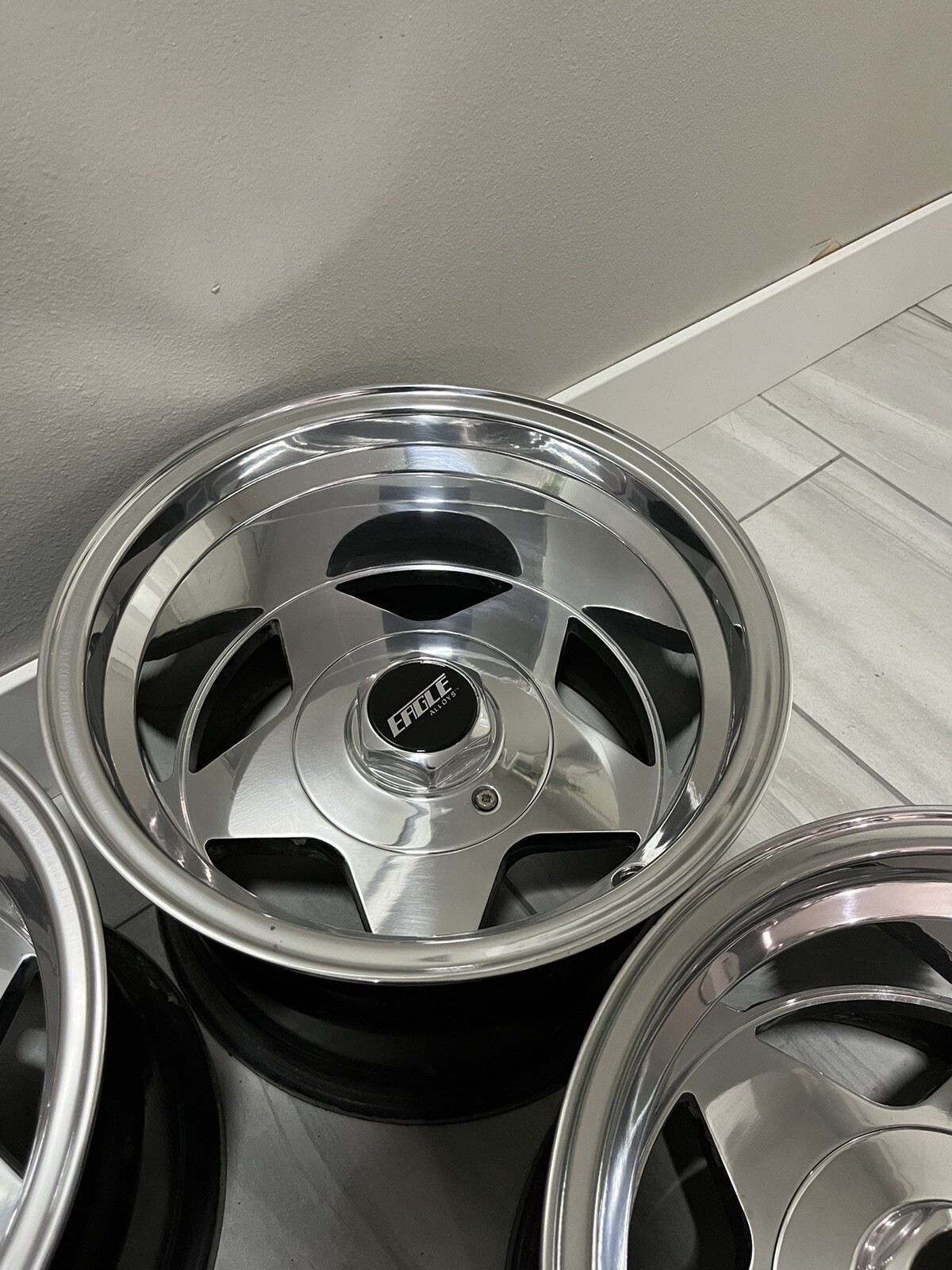 Eagle Alloy 028 5-Star Polished w/ Center Caps 5x5 & 5x5.5 Lug Pattern ...