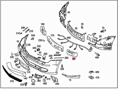Genuine MERCEDES C219 CLS C219 Impact absorber 2198850737 | eBay