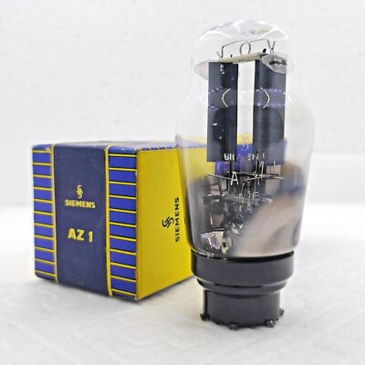 Siemens AZ1 WE54 WE55 140NG NOS NIB tube rectifier, inverted pan getter ...