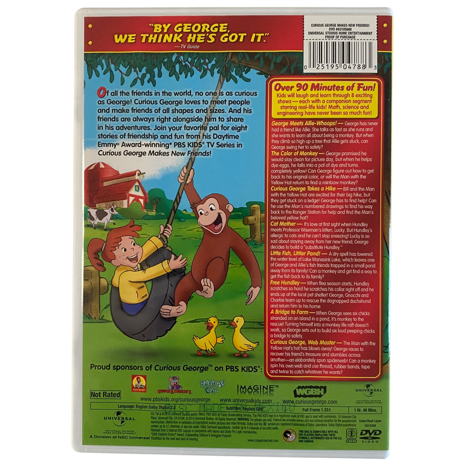 Curious George Makes New Friends TV Series - Includes 8 Episodes ...