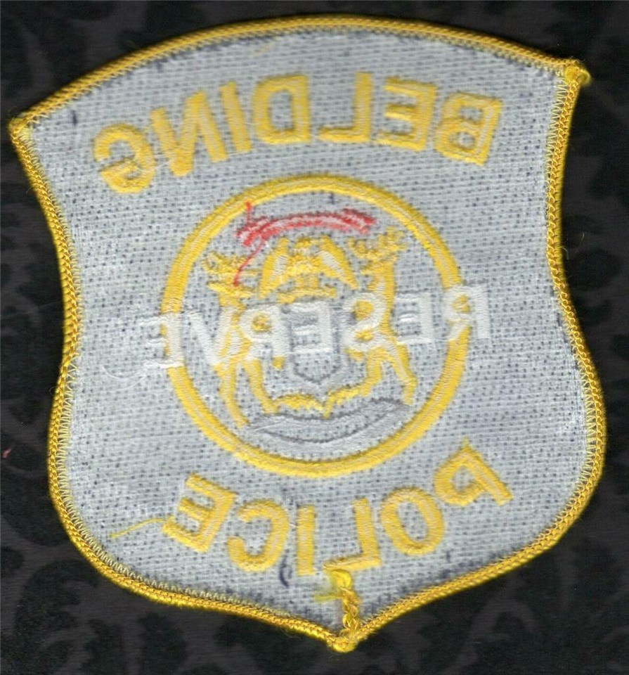 😎😎 Belding Michigan Police Shoulder Patch Reserve | eBay