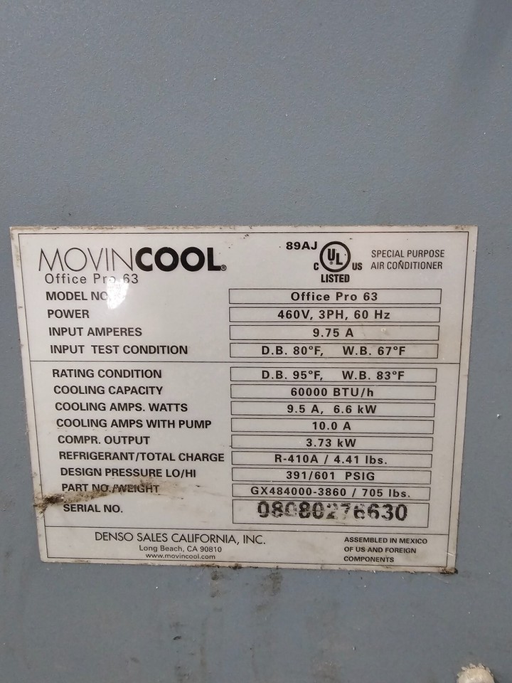 MovinCool Office Pro 63 Heavy-Duty Portable AC Air Conditioner 60,000 ...