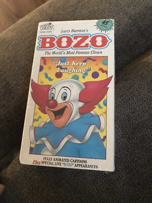 1991 Bozo The Clown Just Keep Laughing Cartoon Larry Harmon VHS Tape ...