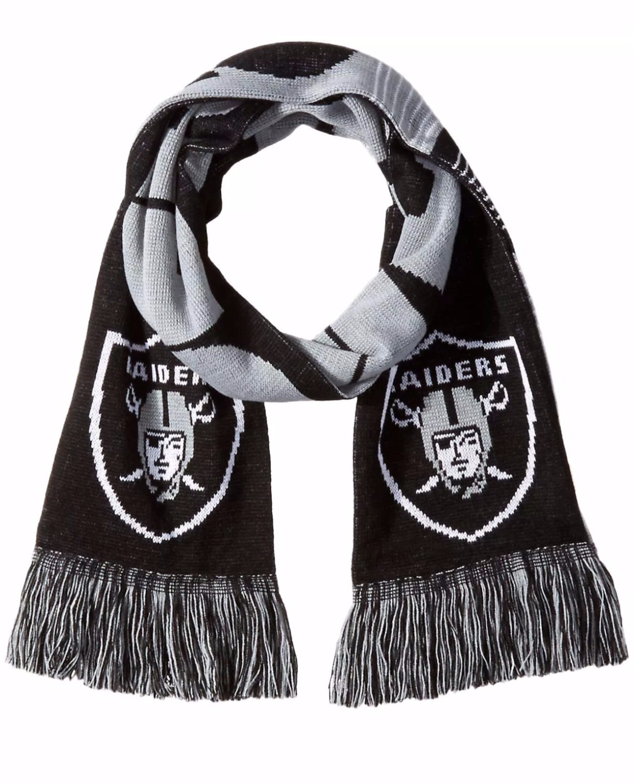 NFL Las Vegas Raiders Reversible Knit Scarf | eBay