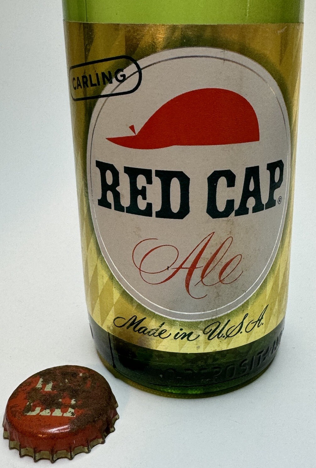 Carling Red Cap Ale 12 Oz (EMPTY) Paper Label Beer Btl-Baltimore-Cork ...