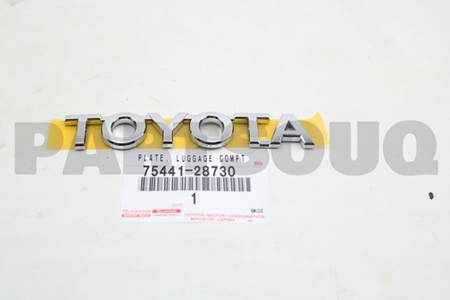 7544128730 Genuine Toyota PLATE, BACK DOOR NAME 75441-28730 | eBay
