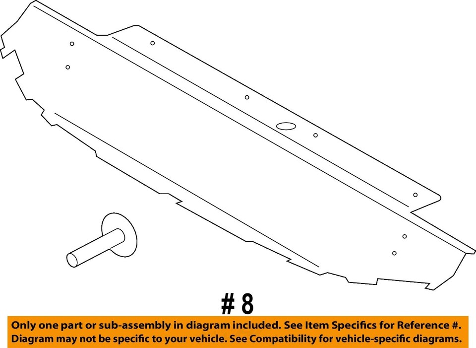 FORD OEM 15-17 F-150 Radiator Support Splash Shields-Lower Deflector ...