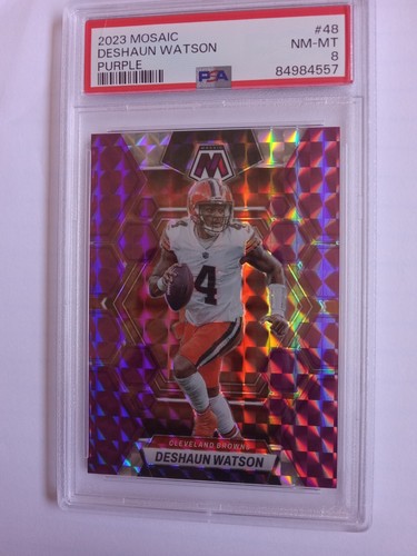DESHAUN WATSON FOOTBALL TRADING CARD PURPLE WAVE | eBay