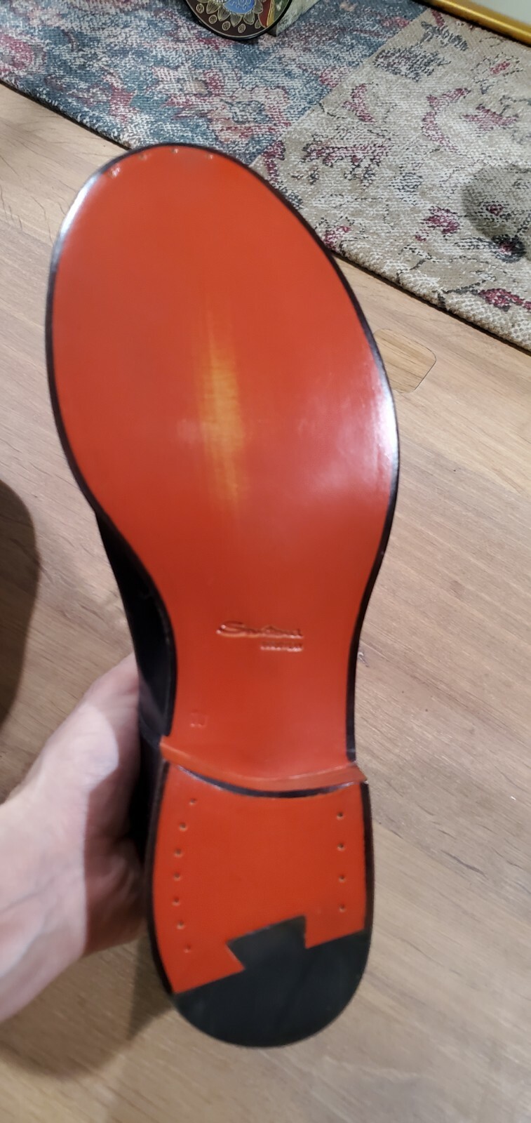 SANTONI MOC TOE SPLIT TOE HAND MADE GOODYEAR 11 US | eBay