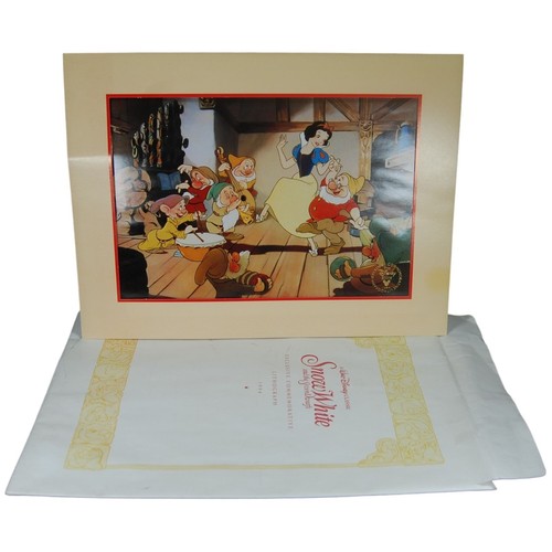 12x16” Disney's Snow White Exclusive Commemorative Lithograph w ...