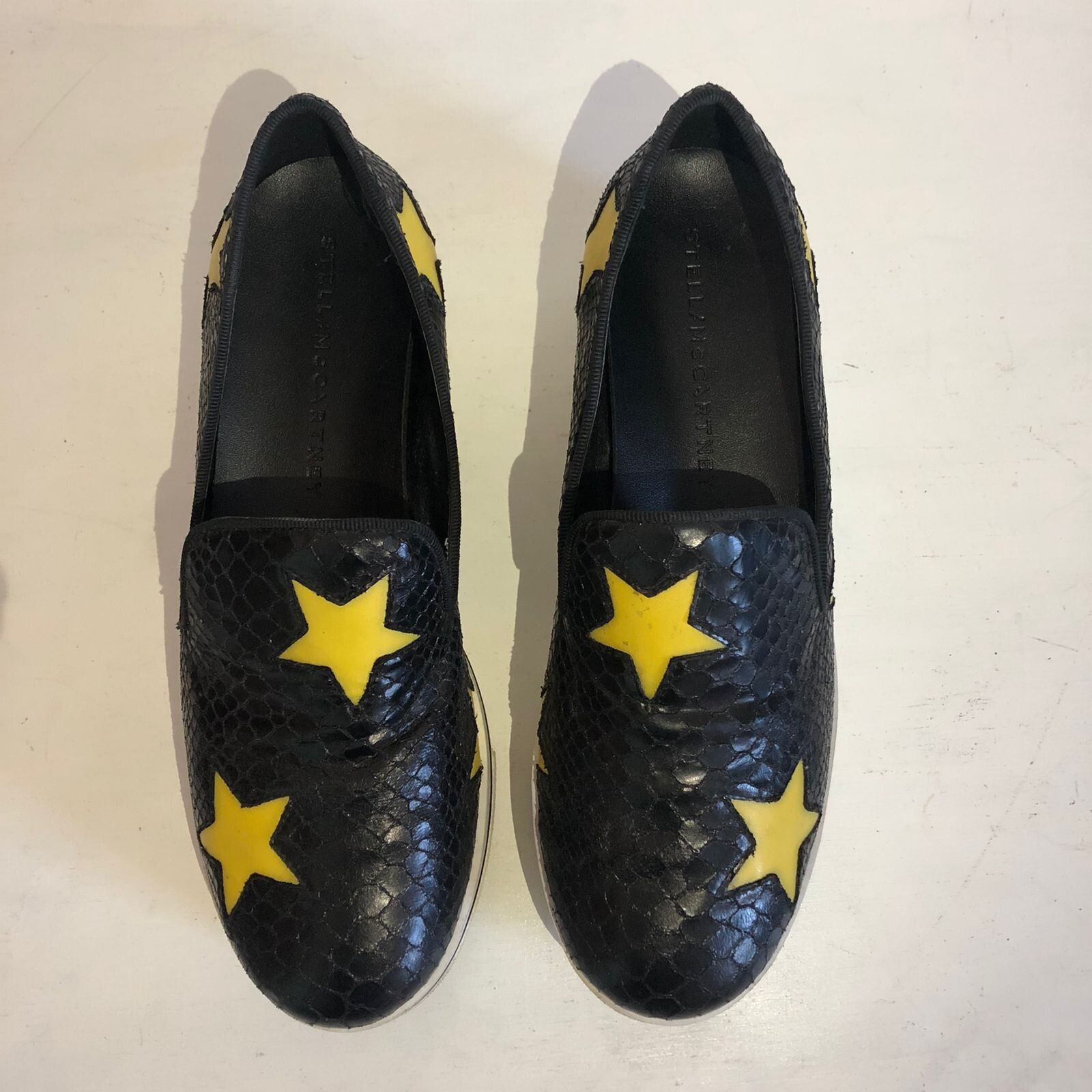 STELLA MCCARTNEY Binx Black yellow star platform shoes | eBay