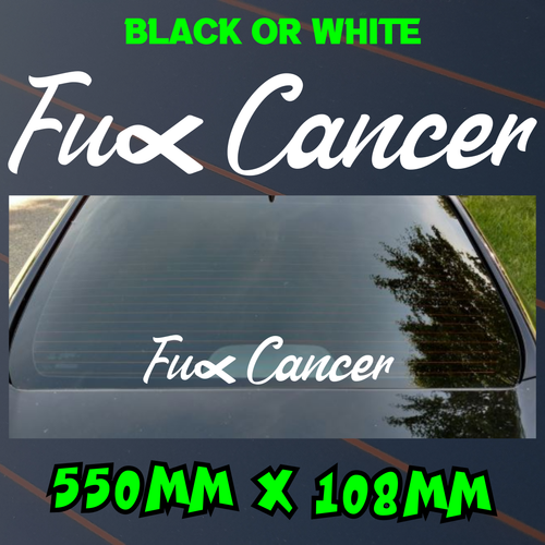 F*ck Cancer Sticker Car Decal Ribbon Breast Awareness Health 550mm Fck ...