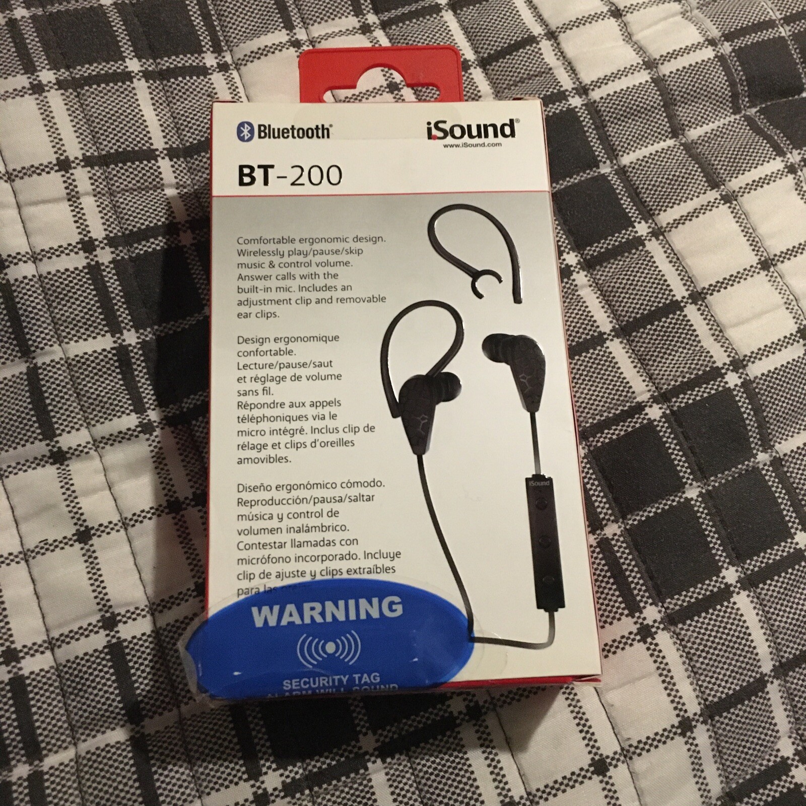 iSound Bt200 Bluetooth Wireless Sweat Proof Sport Headset Black for ...