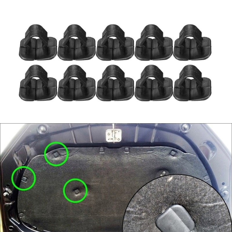 10pcs Engine Cover Insulation Fasteners Temperature Resistant for Easy ...