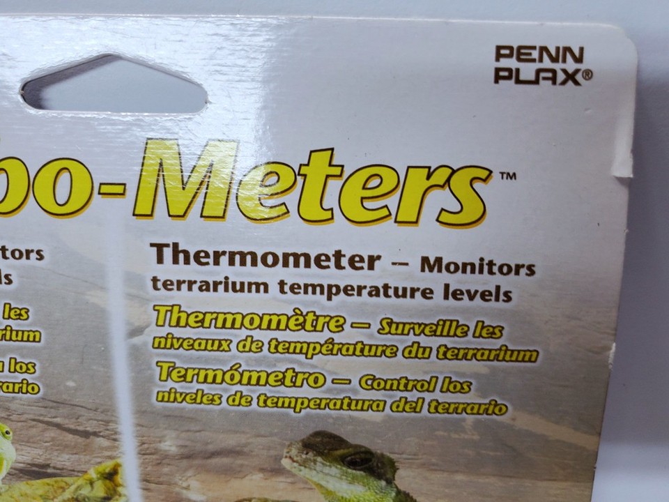 New Set COMBO-METERS Hygrometer & Thermometer REPTOLOGY Stick On ...