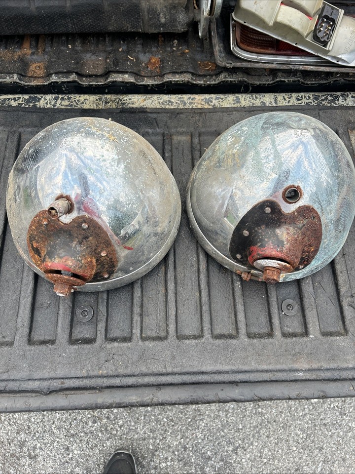 VINTAGE TILT RAY Head Light Lamp GLASS Lens OLD CAR Truck HOT ROD ...