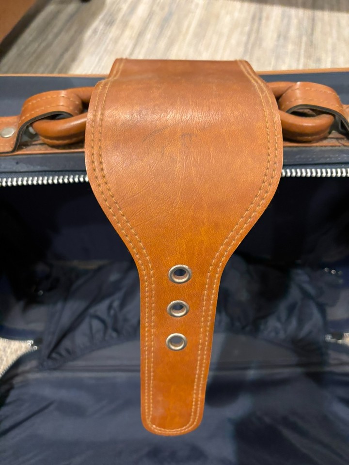 Airlite Suitcase Luggage Blue/Brown Medium to Large - Retro Vintage 22 ...