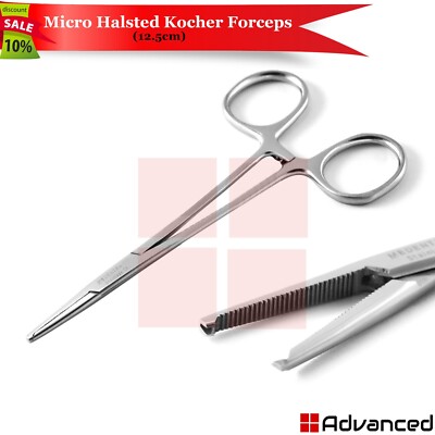 Micro Halsted Kocher Mosquito Forceps Hemostat Straight Locking Clamp ...