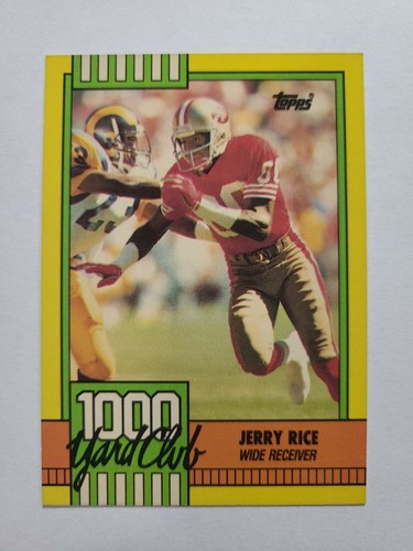JERRY RICE 1990 TOPPS 1000 YARD CLUB FOOTBALL CARD # 1 E7323 | eBay