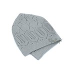 Grey Cotton Open-Knit Turkish Muslim Islamic Kufi Skullie Cap Taqiya ...