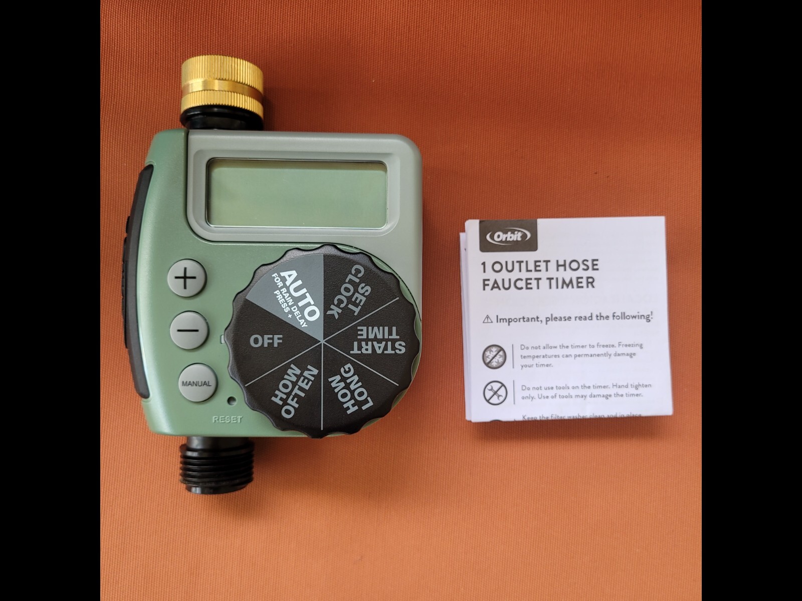 Orbit EcoSeries 1 Port Digital HHOSE Faucet Timer Model 62056 for sale ...