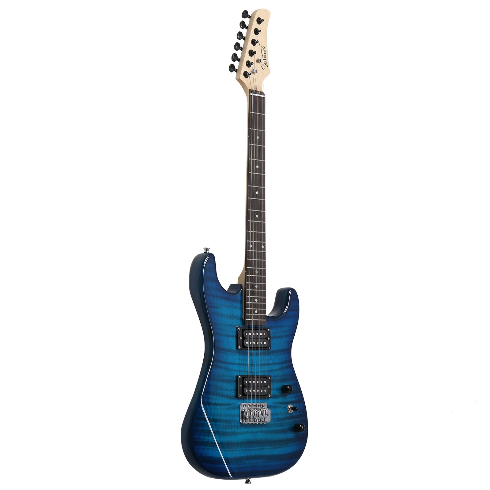 Glarry GST Blue Tiger Stripe H-H Pickup Electric Guitar w/ 20W AMP ...
