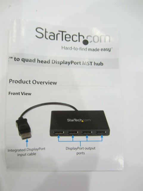 StarTech MSTDP124DP DisplayPort Multi-Monitor Splitter for sale online ...