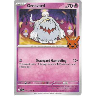 104/198 Greavard : Common Card : Trick or Trade 2023 Pokemon Trading ...