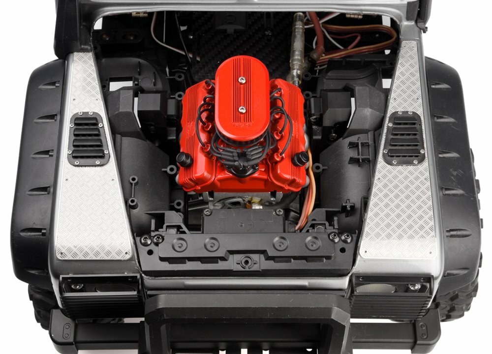 Simulation F76 GRC V8 Engine Motor Fan Radiator Kits For 1/10 RC ...