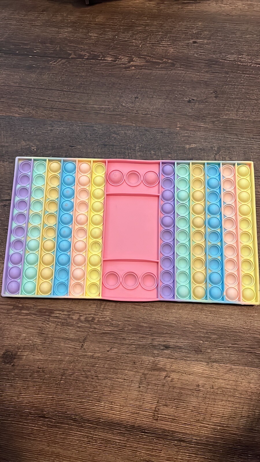 Popit RECTANGLE Fidget Toy Push Bubble Sensory Stress Relief Rainbow 13 ...