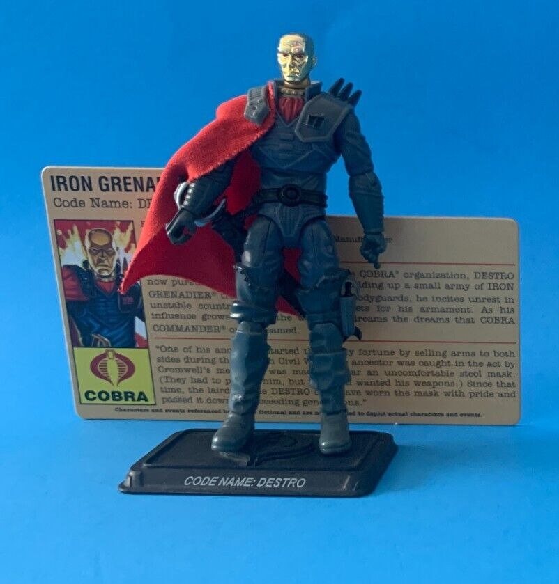 GI JOE 25TH COBRA DESTRO GRENADIER LOOSE COMPLETE | eBay