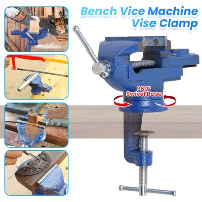 Heavy Duty Engineer Vice 360° Swivel Base Workshop Clamp Jaw Bench ...