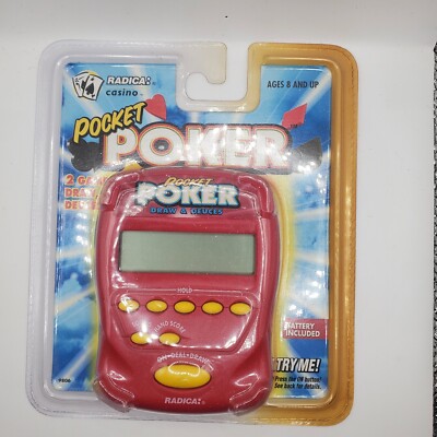 Radica Casino Pocket Poker Handheld Electronic Game Draw Deuces Sealed ...