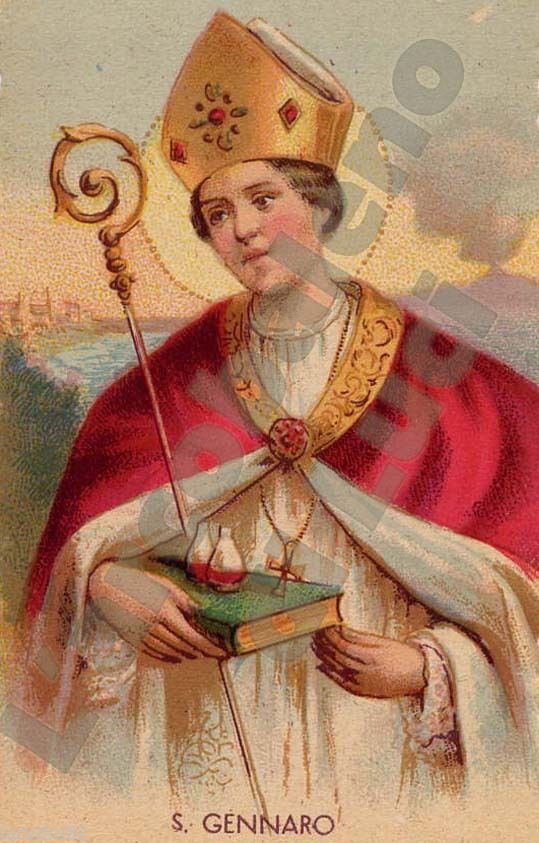 PORTACHIAVI SANTINO PVC SAN GENNARO KEY RING PATRONO DI NAPOLI SANTO ...