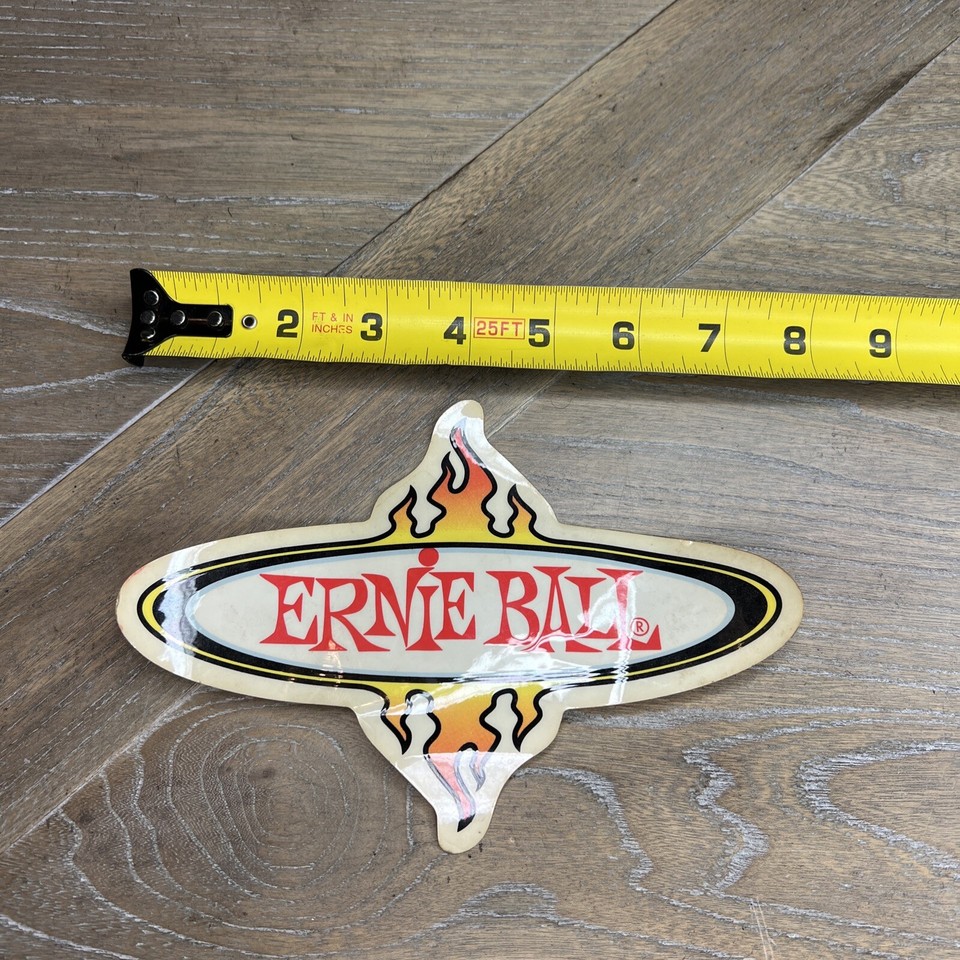 Ernie Ball vintage 80's logo sticker, guitar, bass strings, punk, rock ...